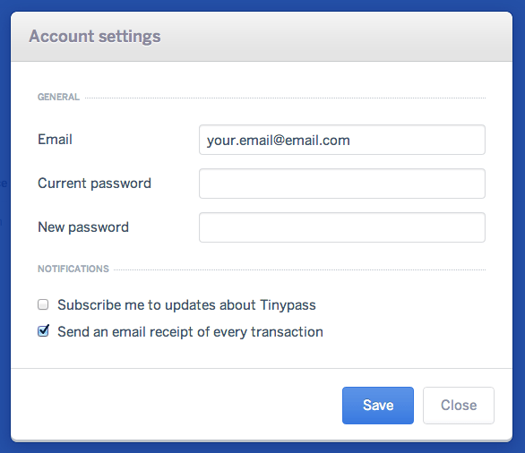 Change Your Account’s Email/Password – The Dish